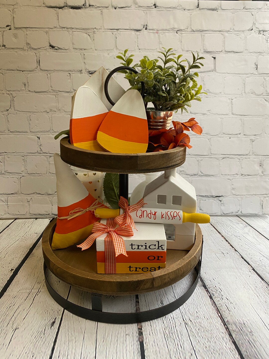 Candy Corn Tiered Tray Bundle, Candy Corn Mini Rolling Pin, Candy Corn ...