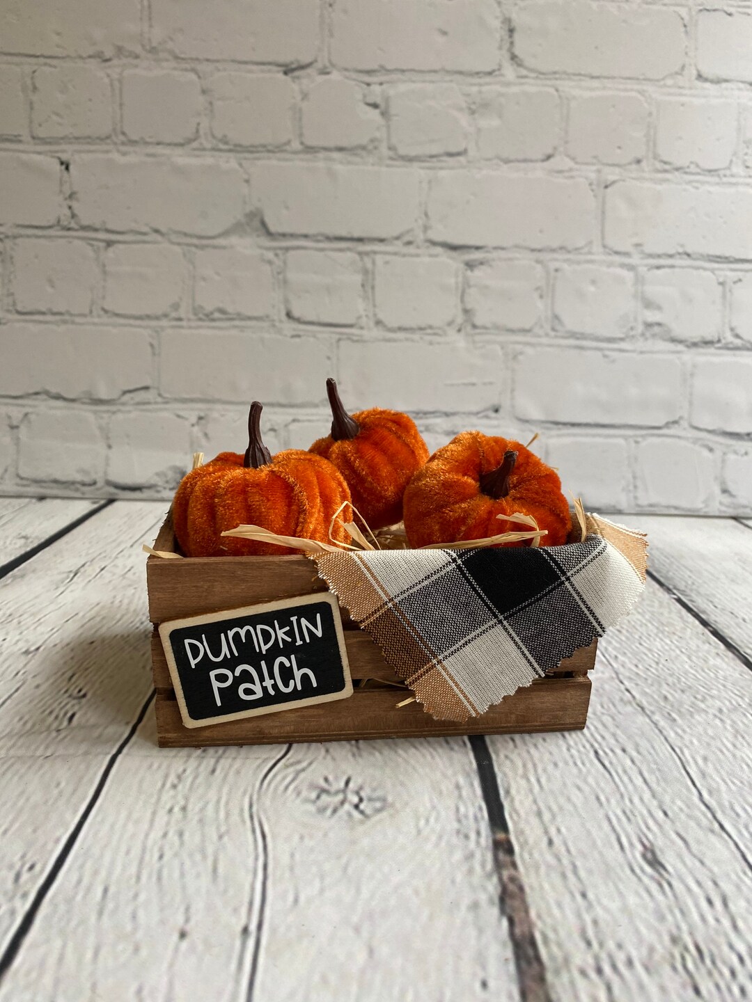 Pumpkin Patch Wood Crate, Pumpkin Wood Crate, Halloween Tiered Tray ...