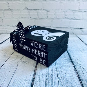Nightmare Before Christmas Wooden Book Stack Nightmare Before - Etsy