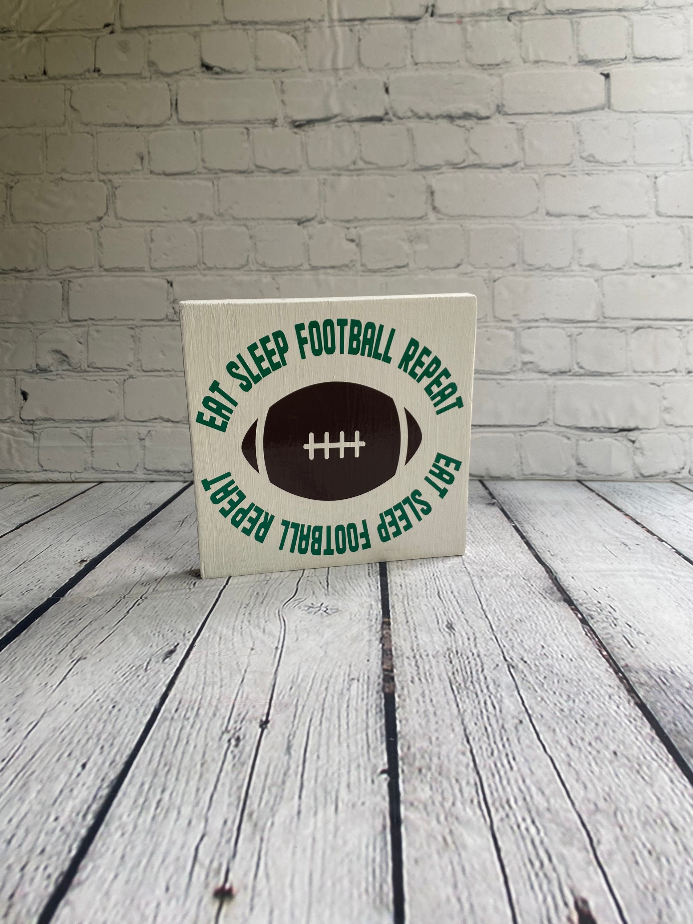 Hand Painted Football Tiered Tray Sign: Super Bowl Decor (7.25”) - Etsy