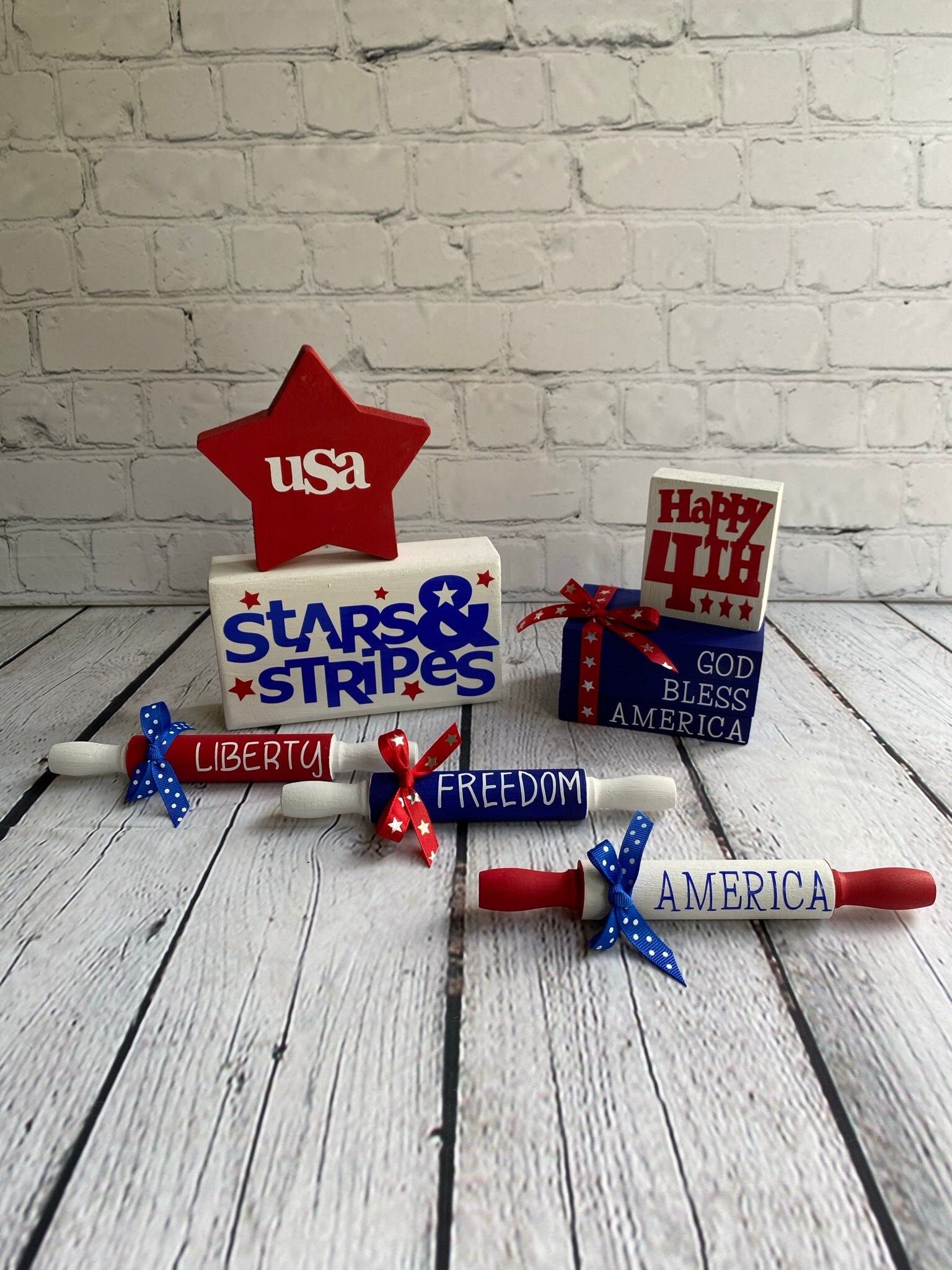 4th of July Sign 4th of July Wood Sign Patriotic Sign Stars - Etsy