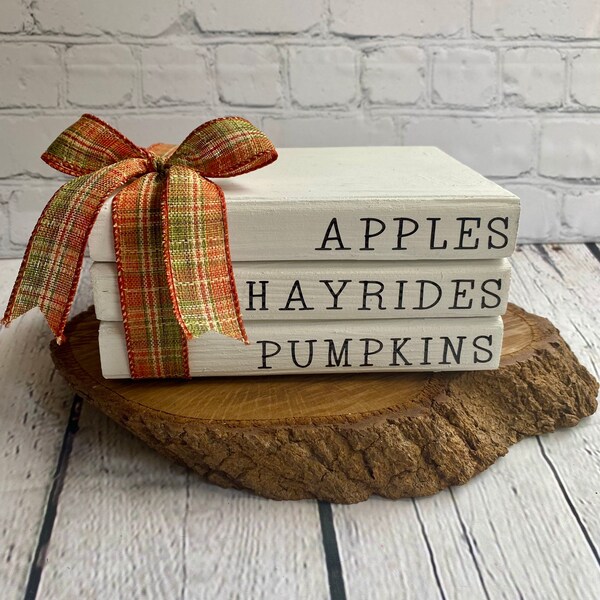 Fall Book Stack - Etsy