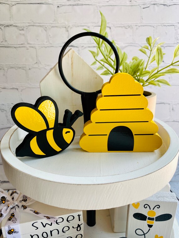 Bumble Bee Hive Cut Out Tiered Tray Decor Bee Hive Wood Cut - Etsy