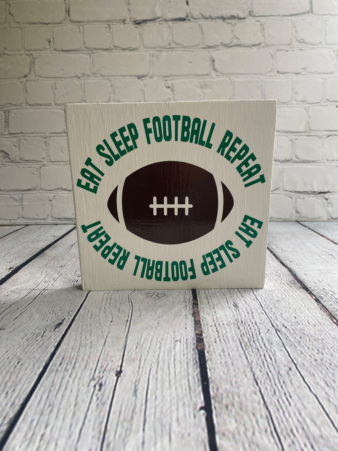 Hand Painted Football Tiered Tray Sign: Super Bowl Decor (7.25”) - Etsy