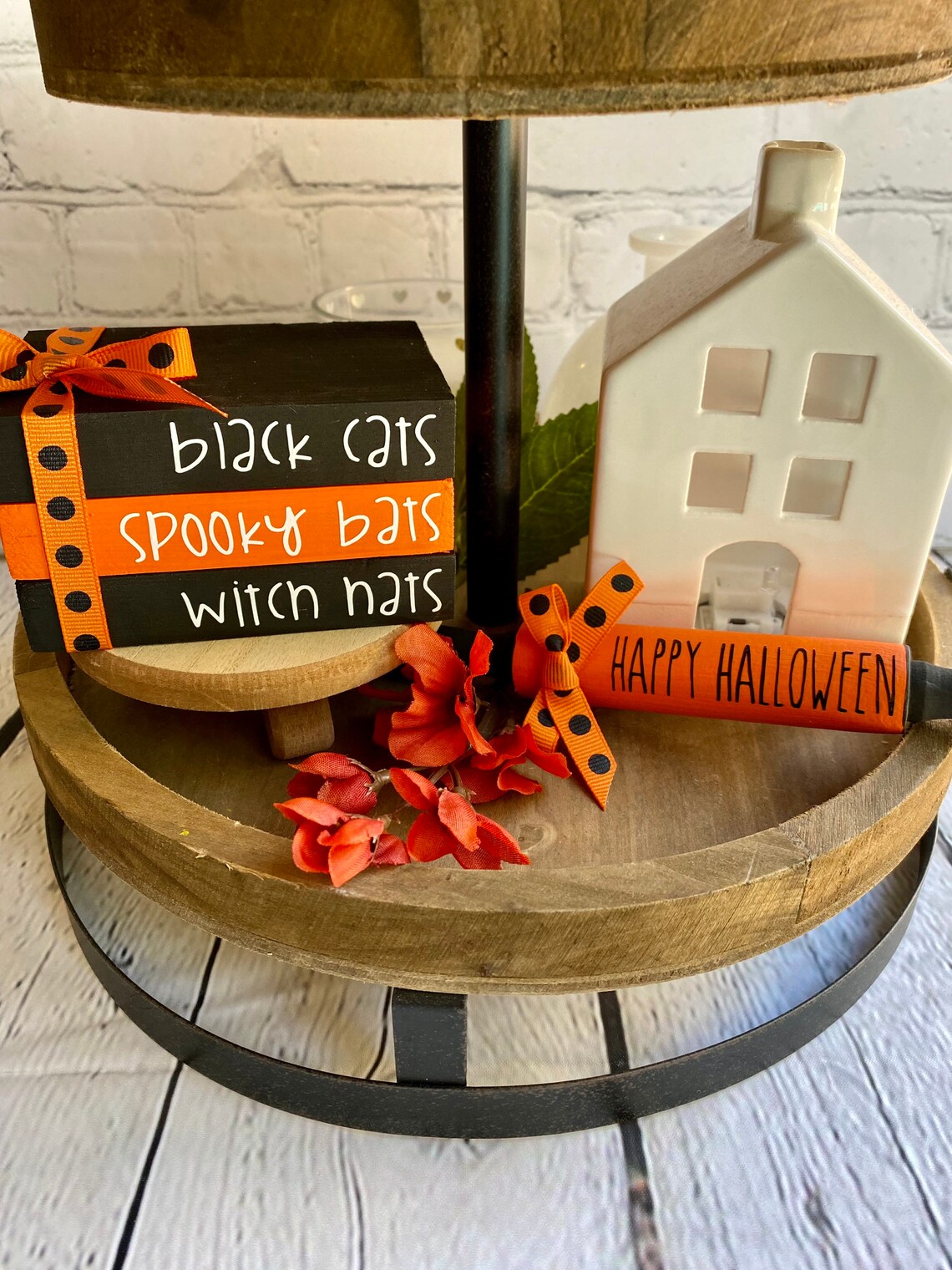 Halloween tiered tray bundle Halloween mini rolling pins | Etsy