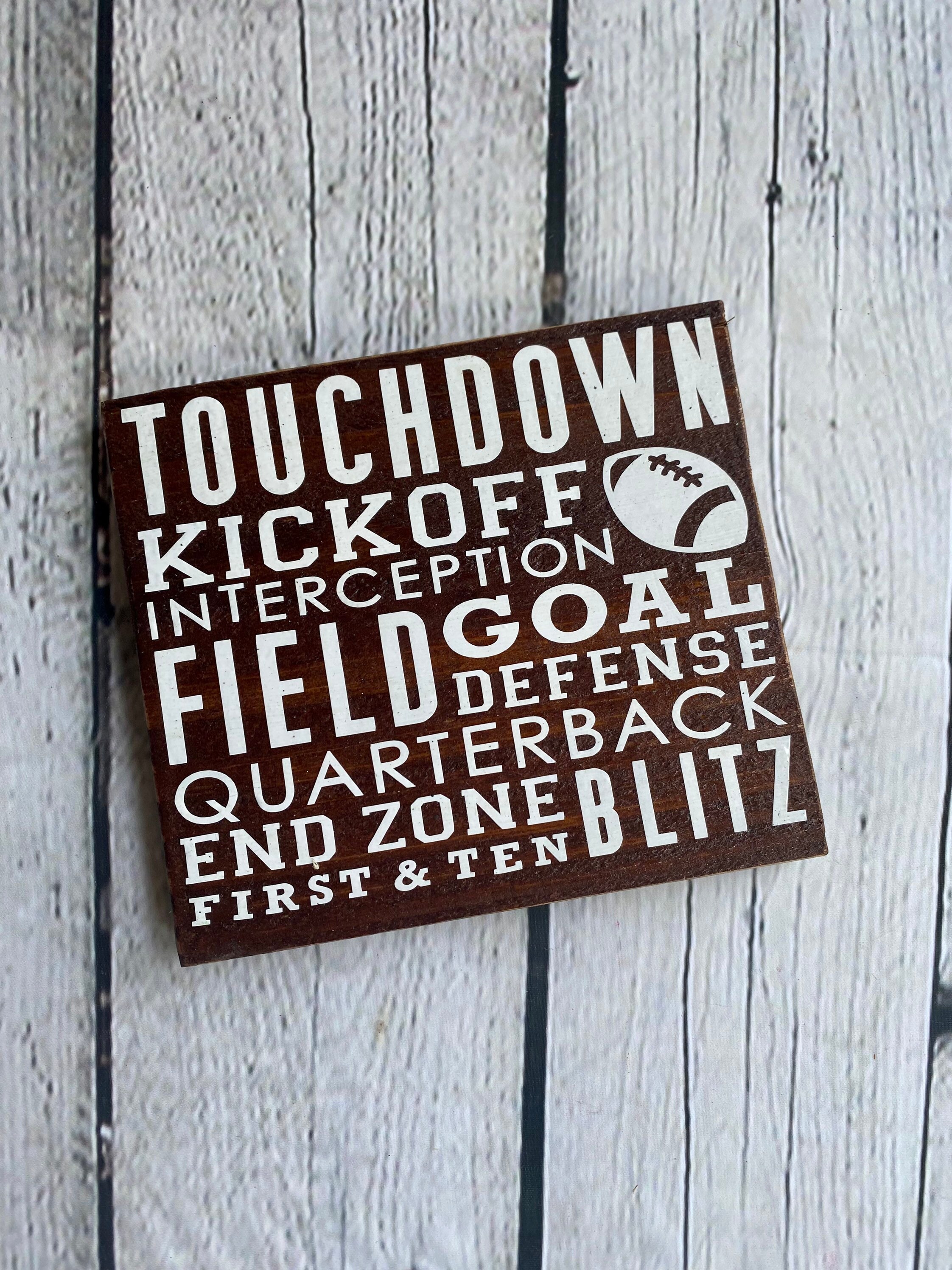 Football Tiered Tray Football Signs Football Decorations - Etsy