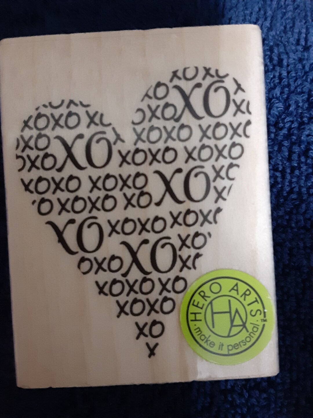 Hero Arts Rubber Stamp; XO Hearts; D5674; 2014 - Etsy