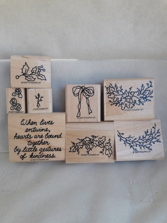 Stampin Up Rubber Stamp Set All Season Wreath-1997 | Etsy
