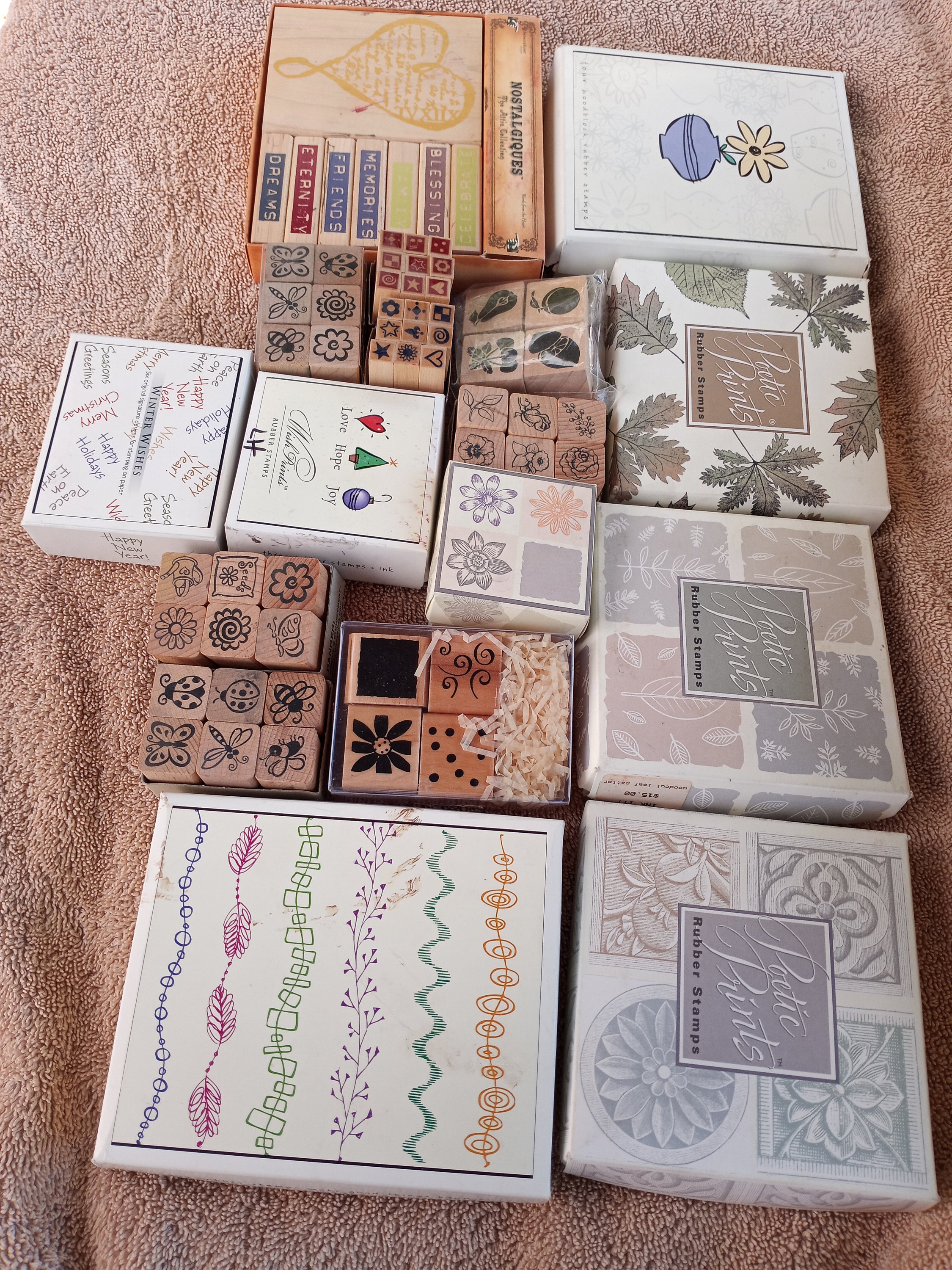 5 Makers Rubber Stamp Sets Box of Stamps 4.3 Pounds 17 - Etsy