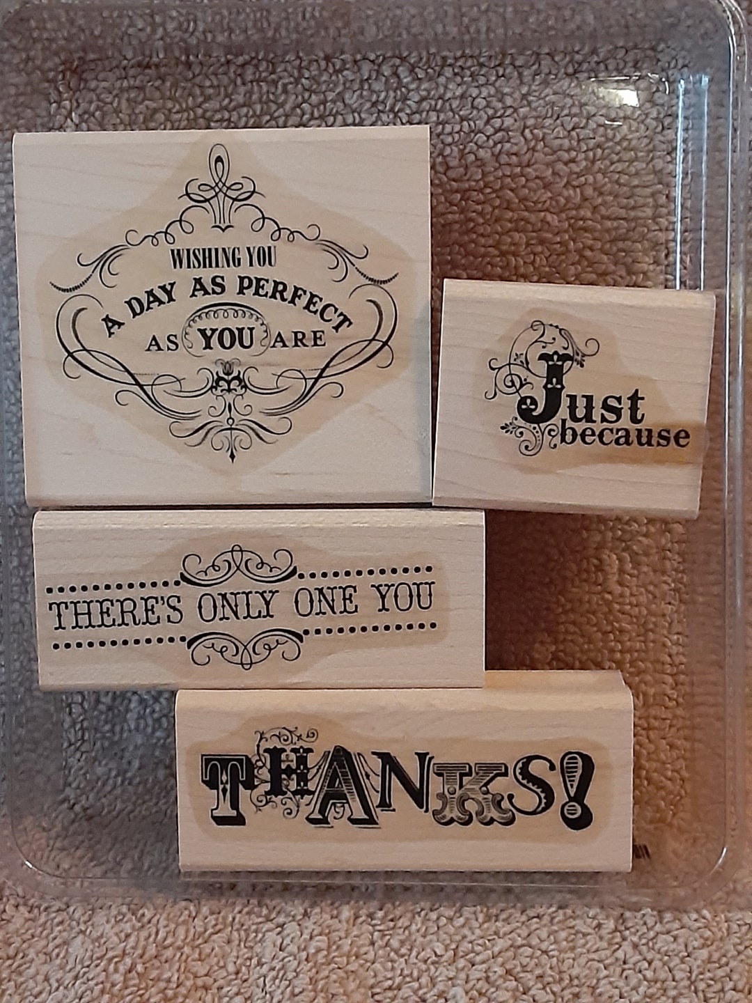 Stampin up Rubber Stamp Set; Vintage Verses - Etsy