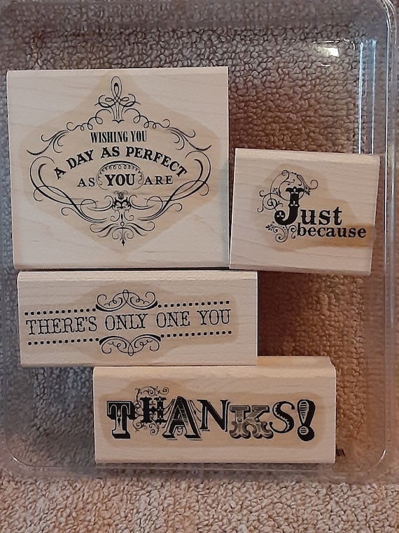 Stampin up Rubber Stamp Set Vintage Verses - Etsy