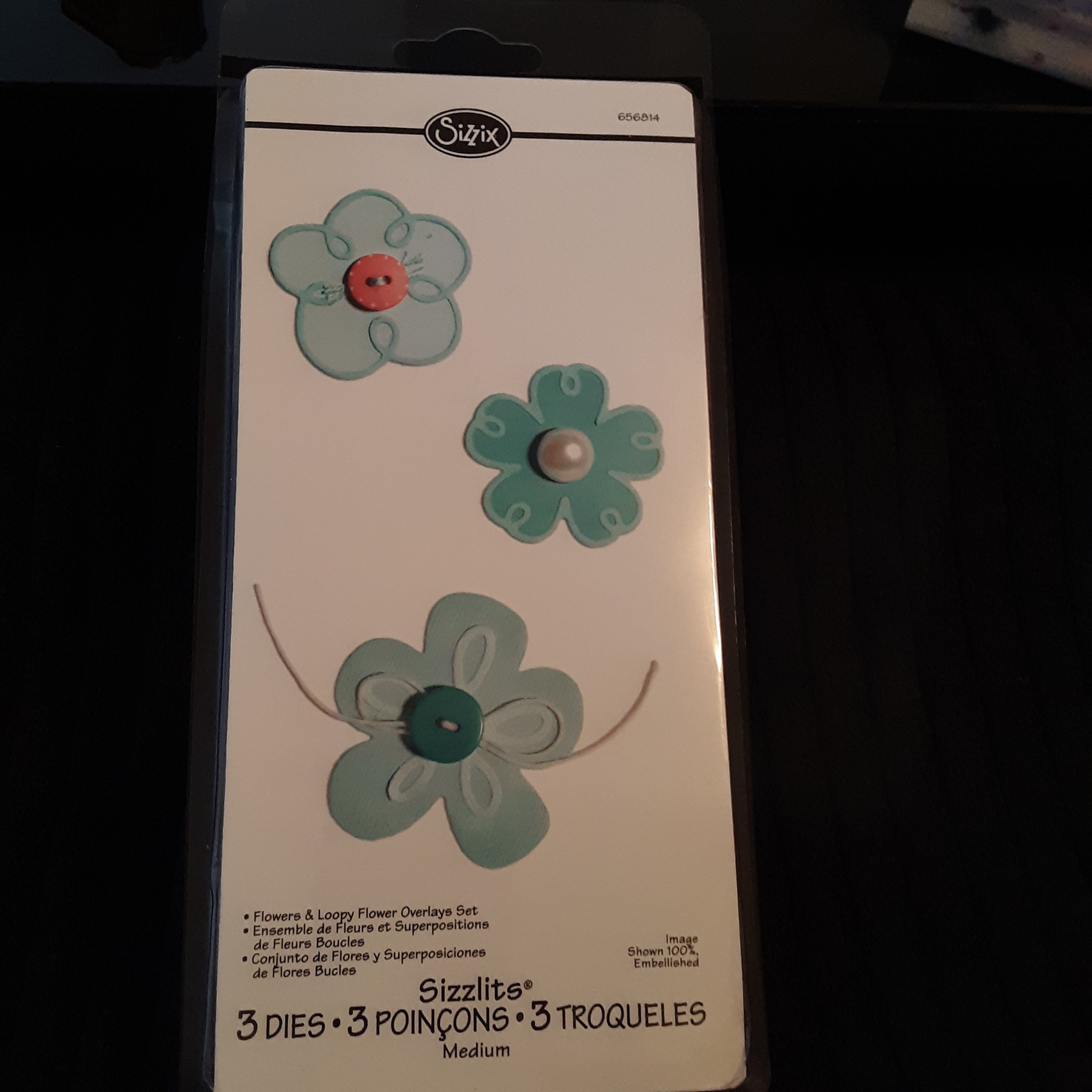 Sizzix Sizzlits Dies Flowers & Loopy Flowers Overlays Set - Etsy