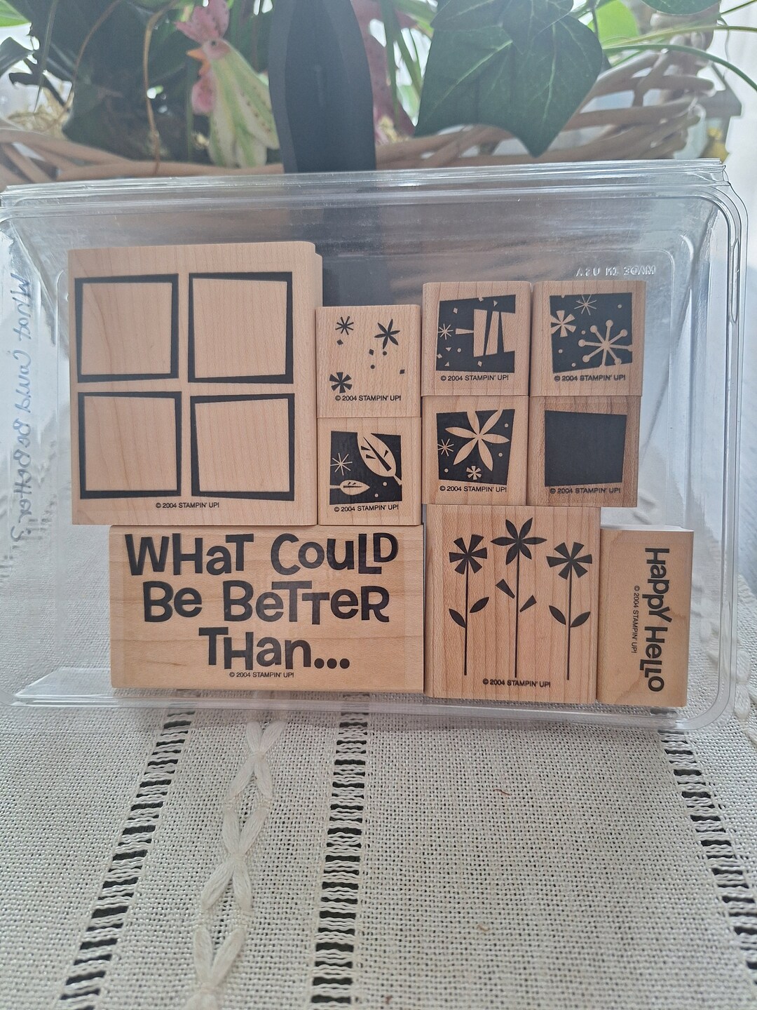 Stampin up Rubber Stamp Set; What Could Be Better Than...; 2004 - Etsy