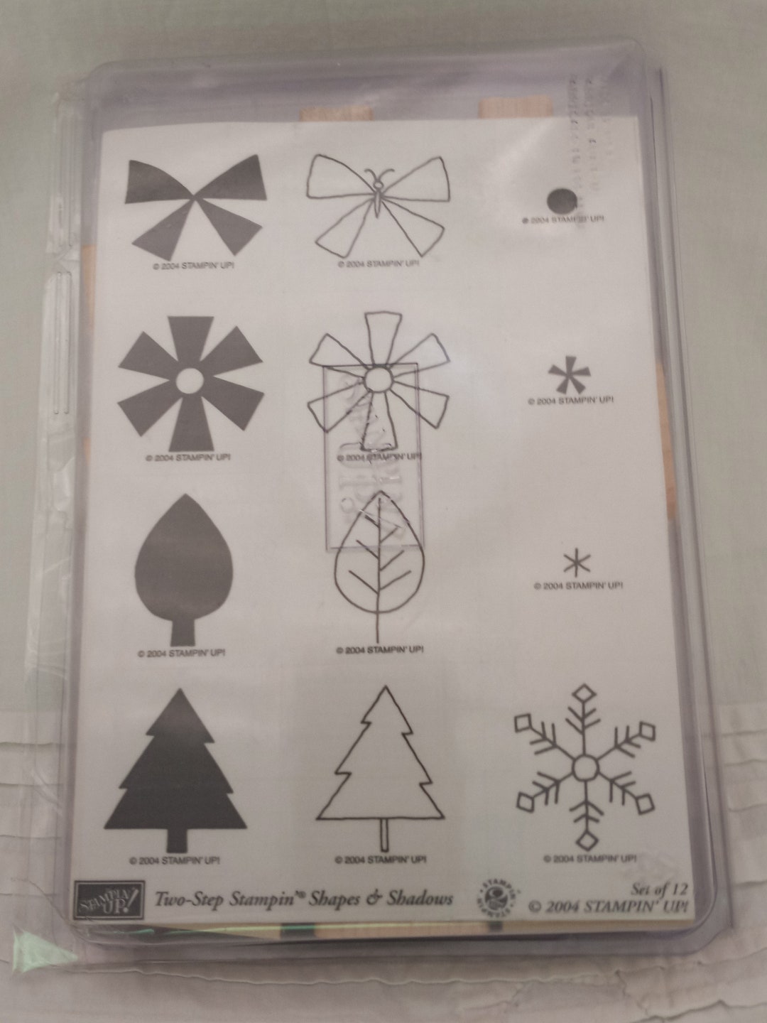 Stampin up Rubber Stamp Set; Shapes & Shadows; 2004 - Etsy