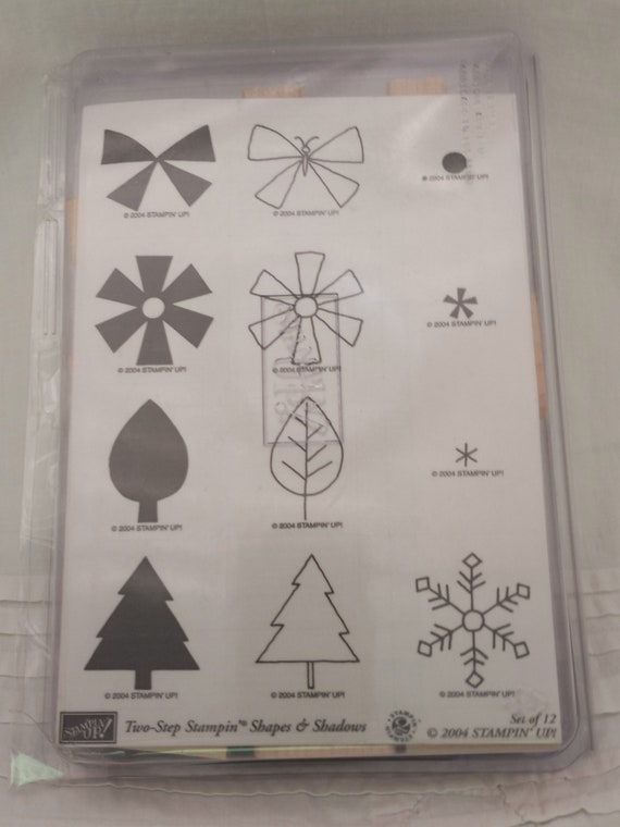 Stampin Up Rubber Stamp Set Shapes & Shadows 2004 | Etsy