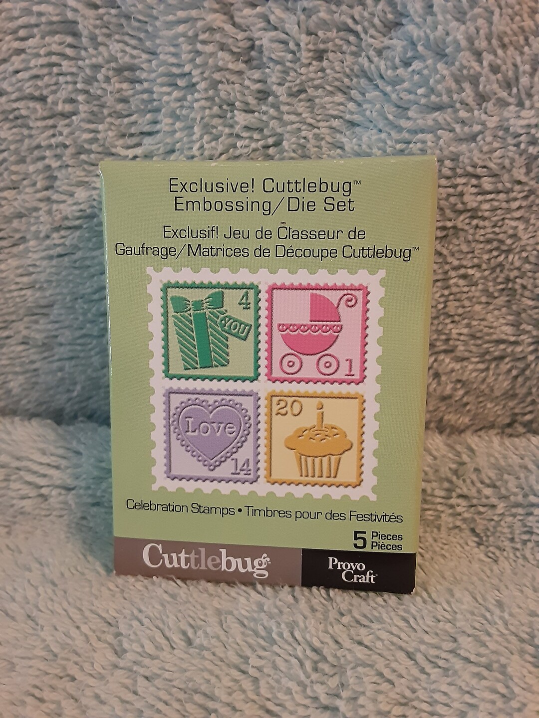 Provo Craft Cuttlebug Die; 5 Piece Celebration Stamps - Etsy