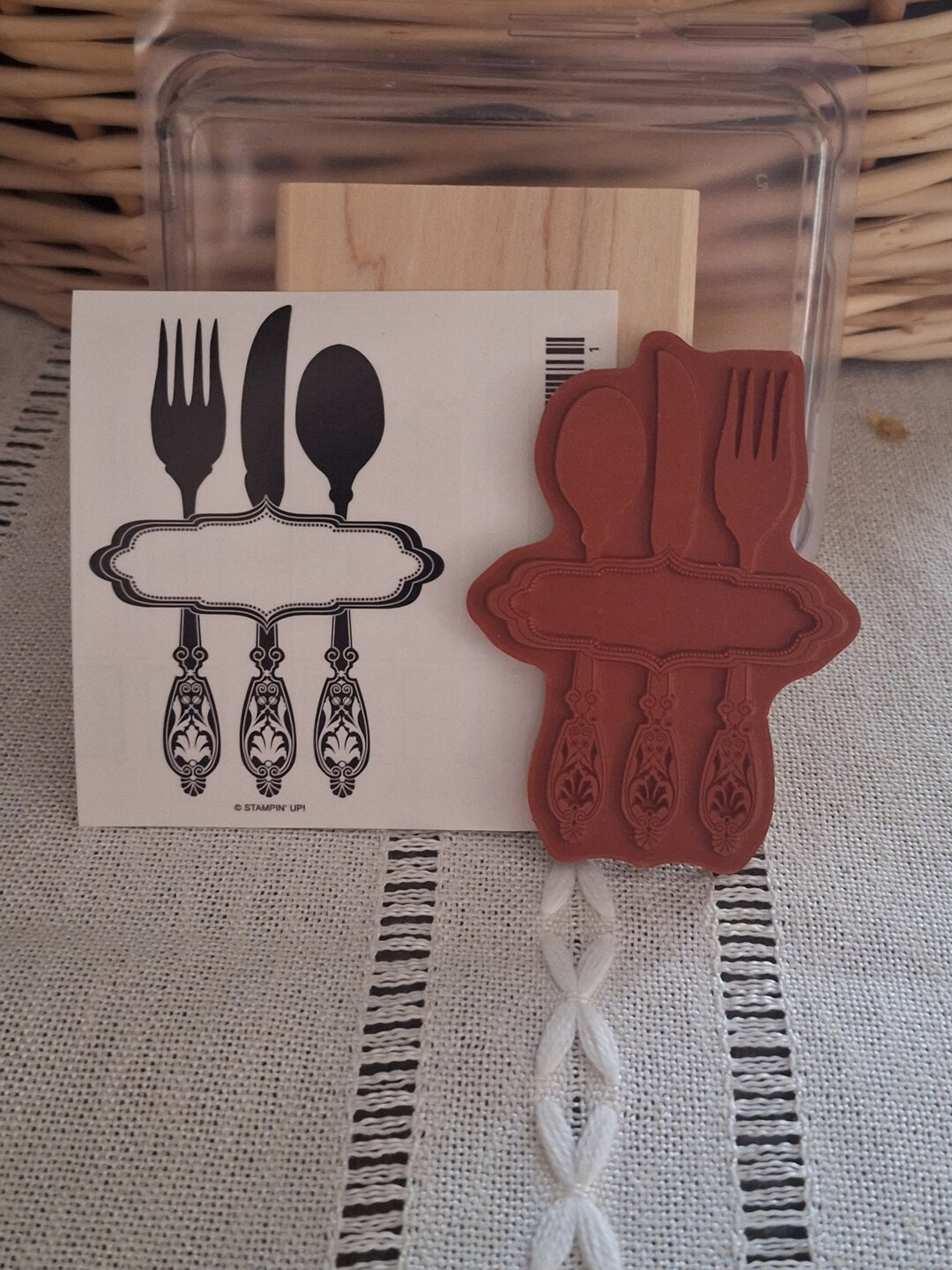 Stampin up Rubber Stamp Place Setting - Etsy