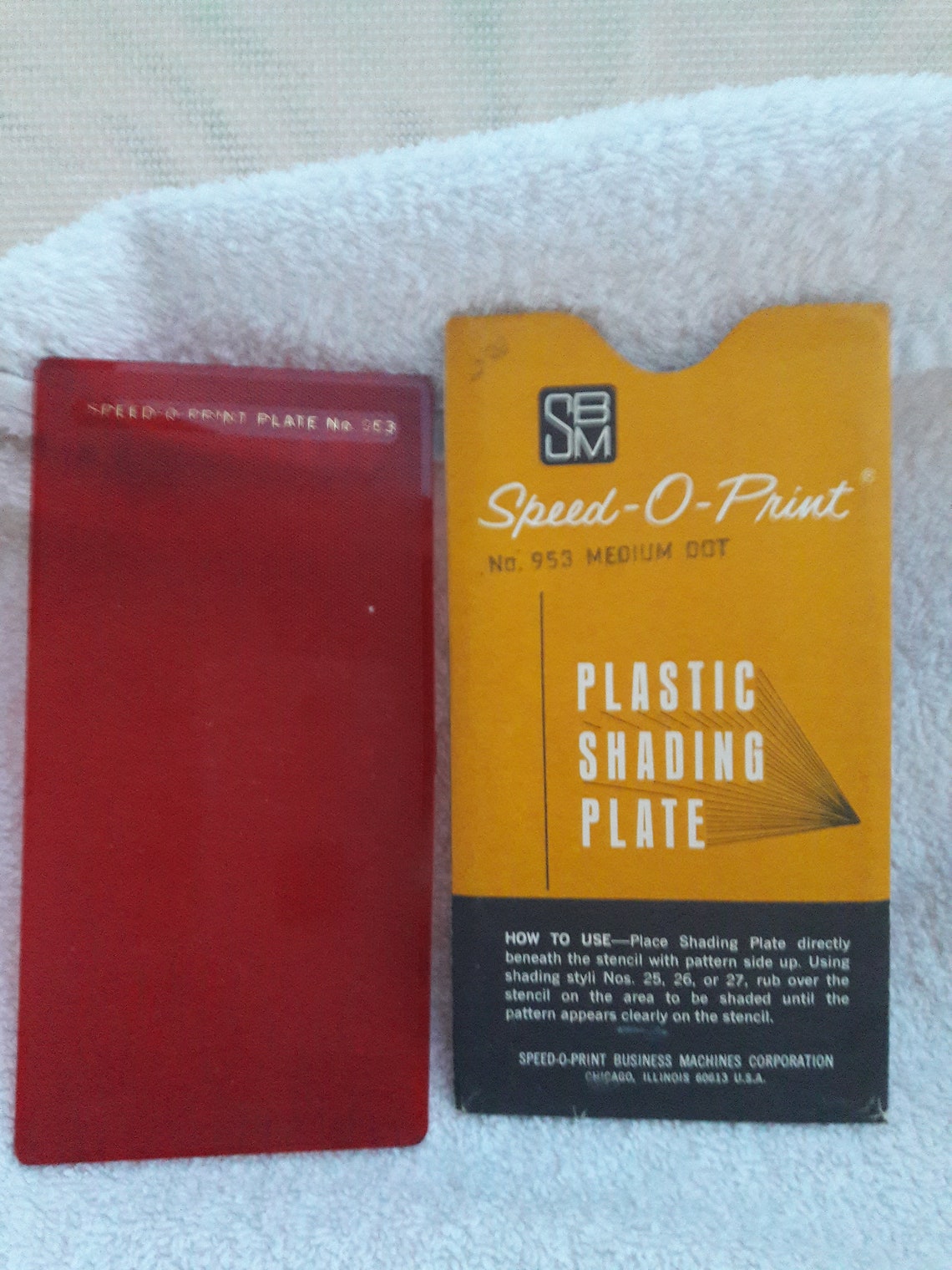 Vintage Speed-O-Print Plastic Shading Plate-Medium Dot | Etsy