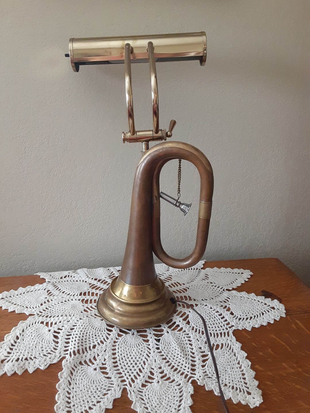 Repurposed Bugle Desk/table Lamp - Etsy