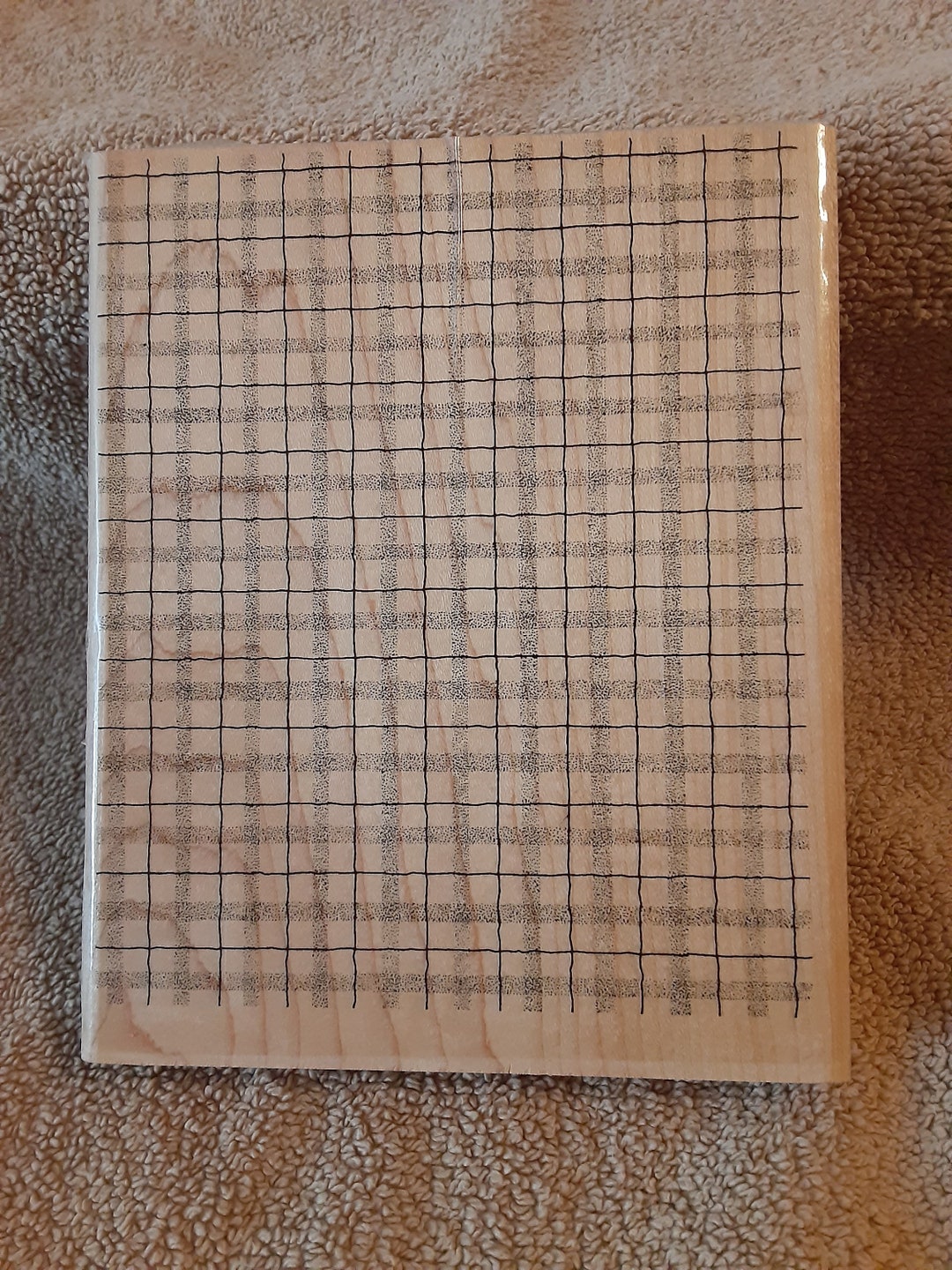 Stampin up Rubber Stamp; Plaid Checkerboard Background - Etsy