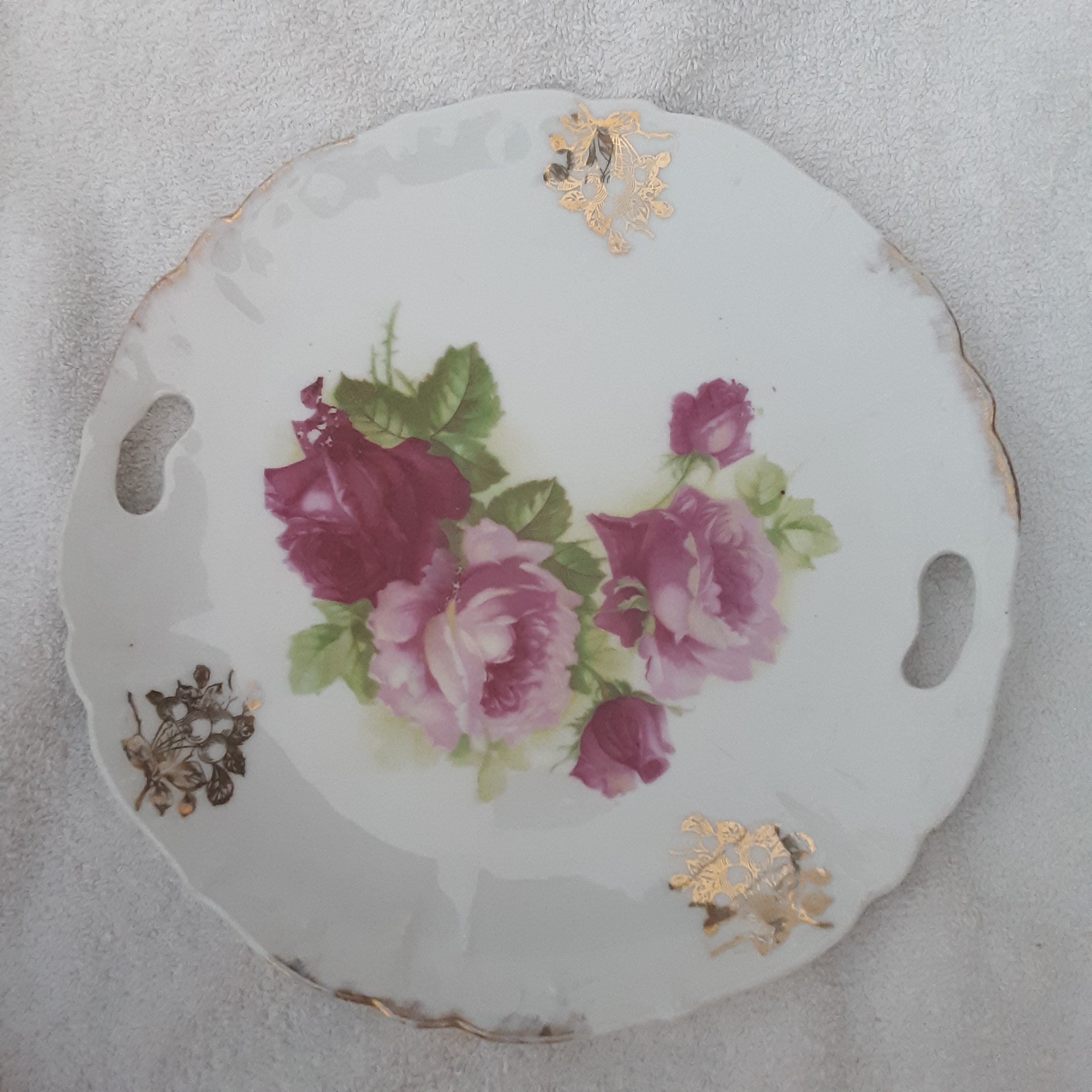 Pre-1940's 9 1/4" Decorative Plate Marked Germany 92; Roses - Etsy