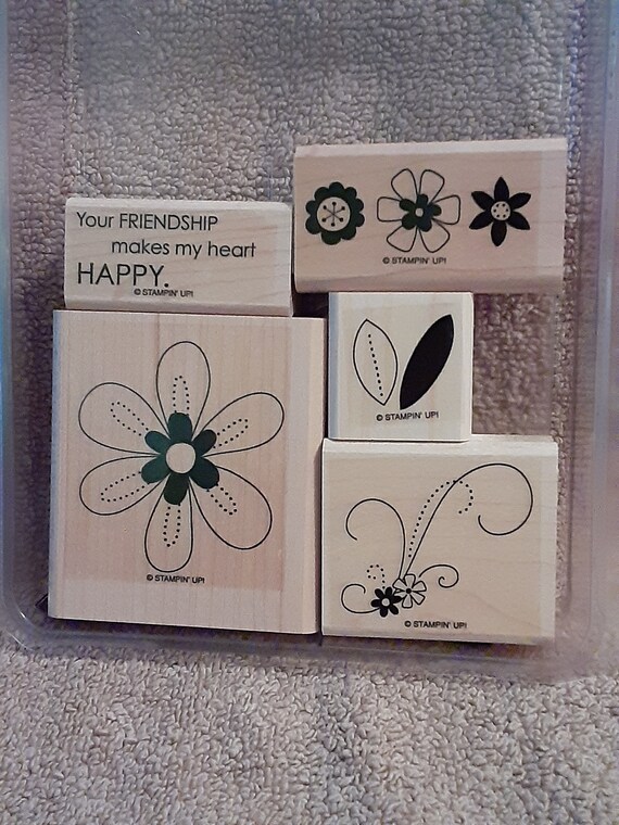 Stampin up Rubber Stamp Set Friendship Blooms - Etsy