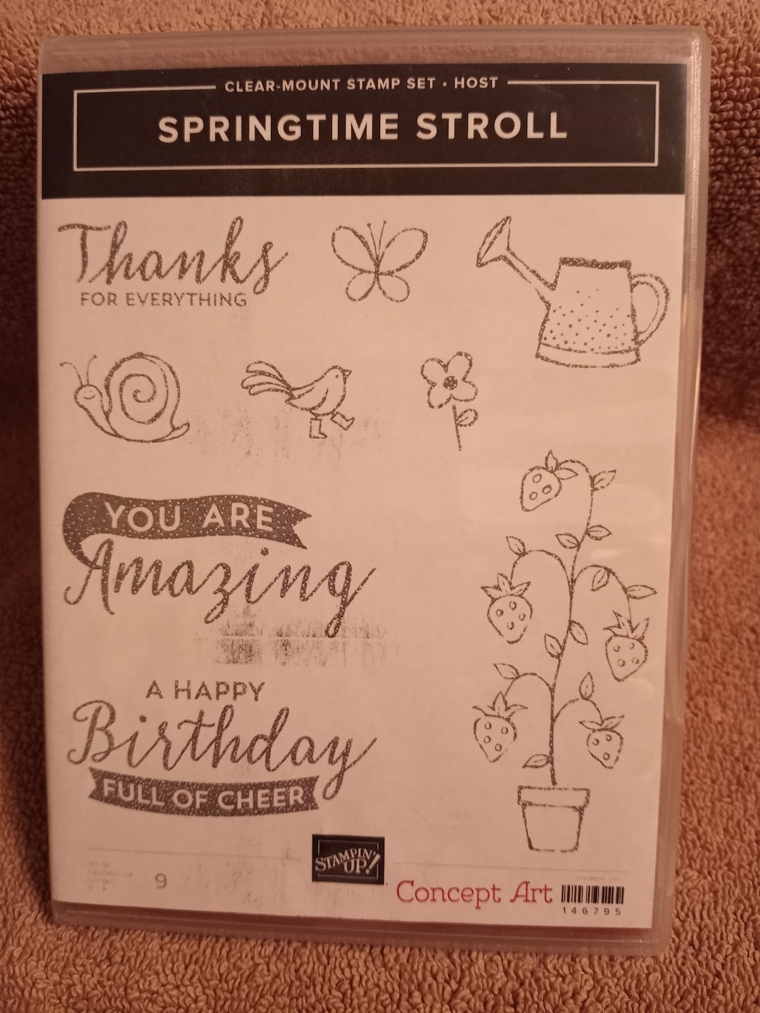 Stampin up Clear-mount Stamp Set; Springtime Stroll - Etsy