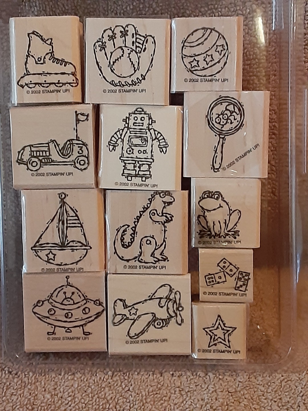 Stampin up Rubber Stamp Set; Toy Box; 2002 - Etsy