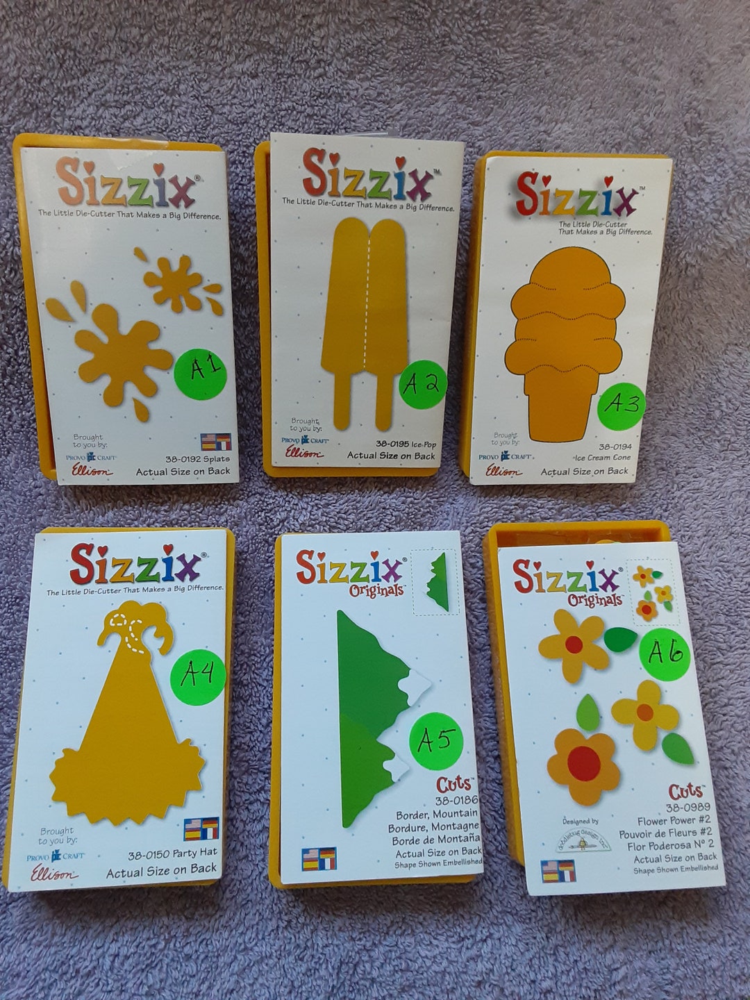 Sizzix Medium Yellow Original Die-cutter; Your Choice [A] - Etsy