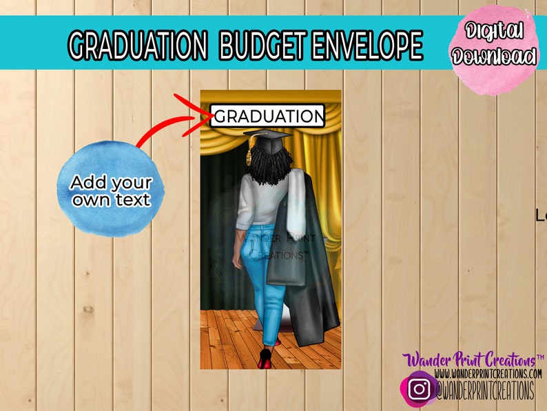 GRADUATION Cash Envelope : Printable Budget Envelopes - Etsy