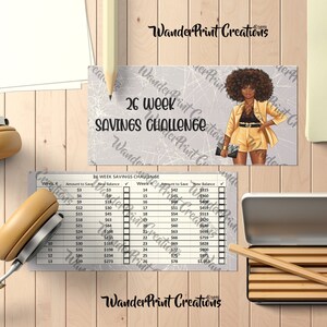 26 WEEK SAVINGS CHALLENGE Single Cash Envelope : Printable Budget ...