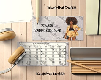 26 WEEK SAVINGS CHALLENGE Single Cash Envelope : Printable Budget ...
