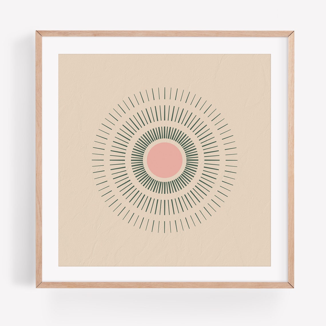 Boho Sun Print, Sunburst Art Print, Abstract Sun Print, Mid Century Sun ...