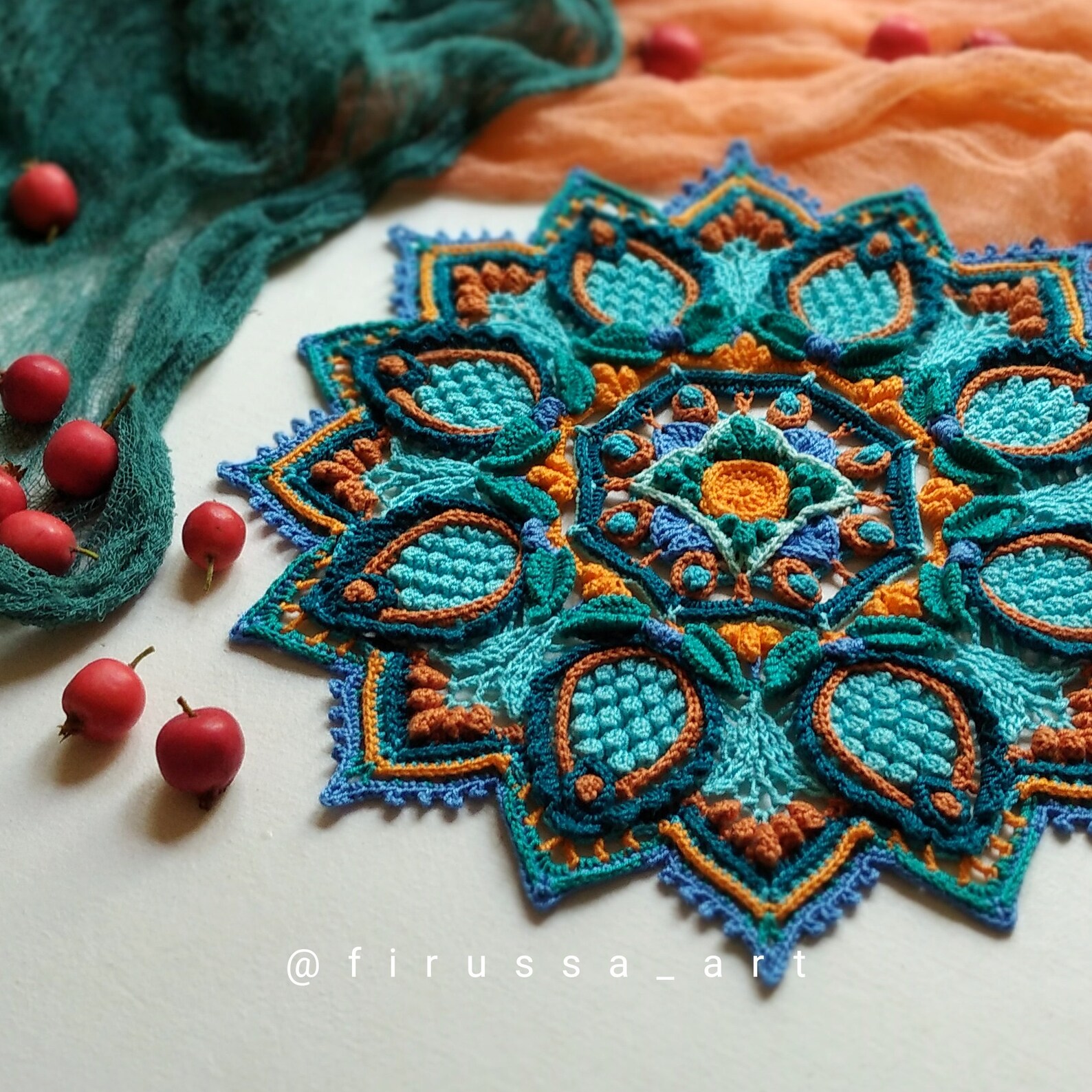 Doily Amethyst, PDF Crochet Pattern, Mandala Doily Pattern, Crochet ...