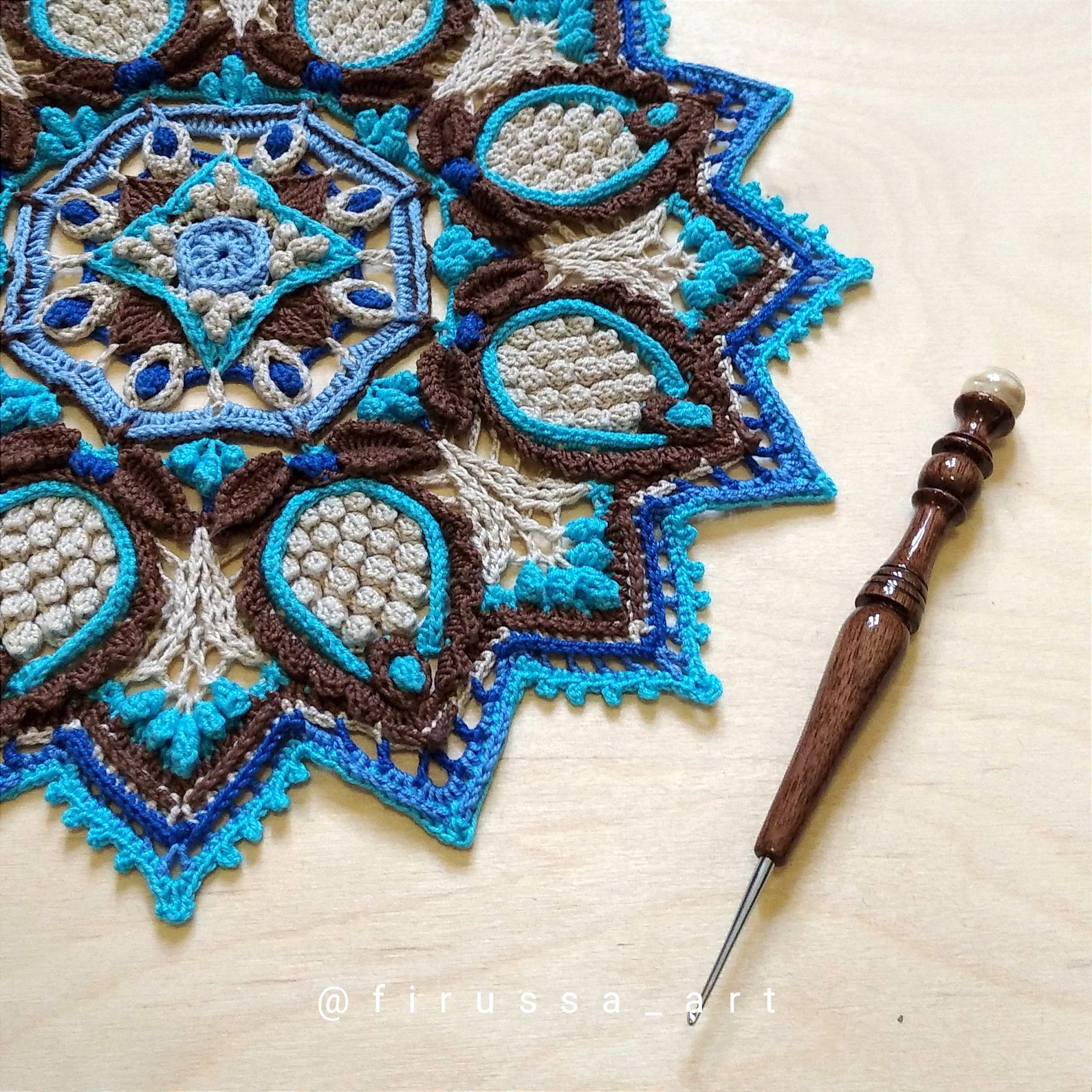 Doily Amethyst, PDF Crochet Pattern, Mandala Doily Pattern, Crochet ...