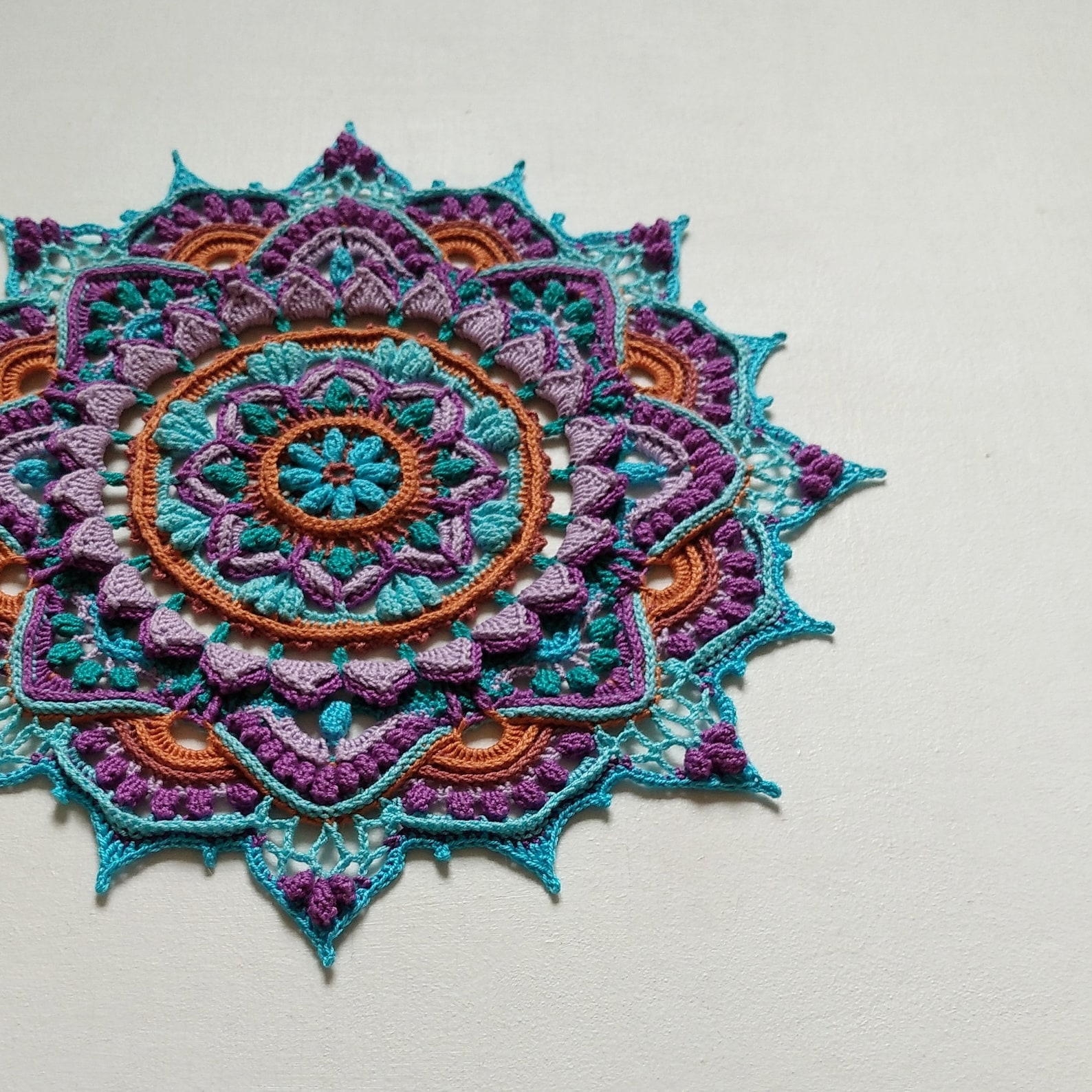 Doily Aura. PDF Crochet Pattern Mandala Crochet Pattern - Etsy