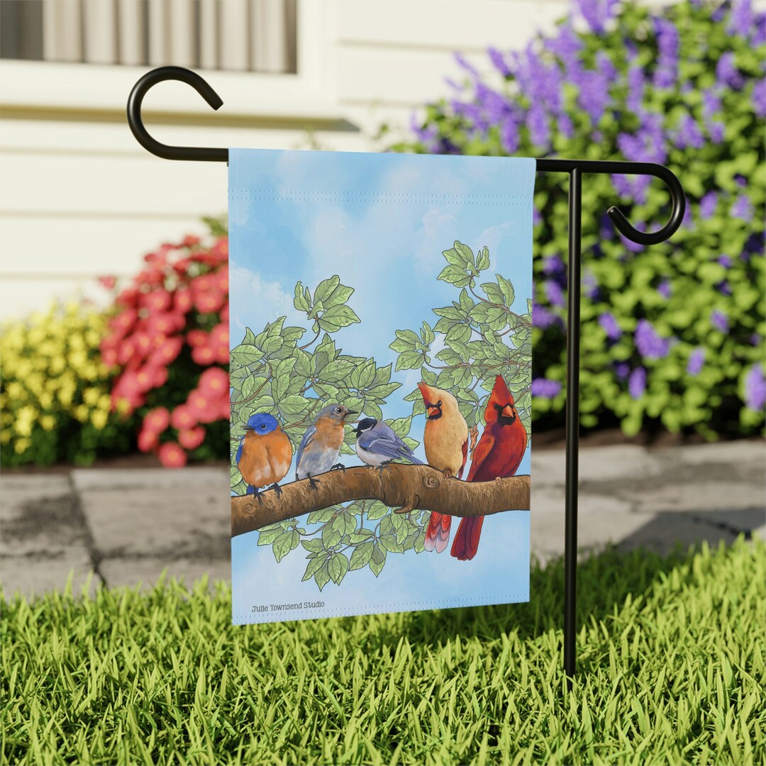 Spring Song Bird House Banner or Garden Flag - 2 Sizes to Choose From ...