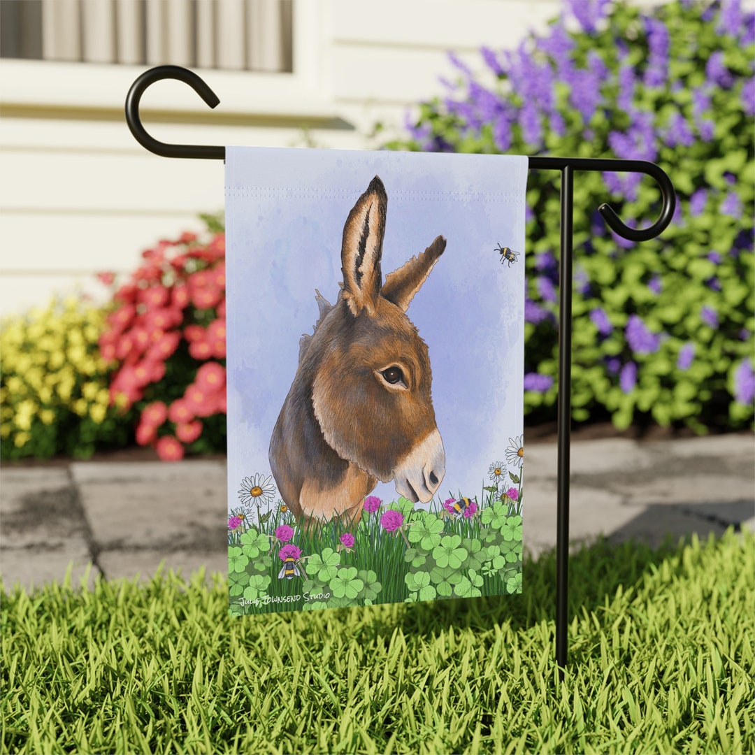 Sweet Donkey Burro Garden and Front Porch Flag - Perfect Gift for That ...
