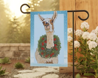 Christmas Llama Flag - Etsy