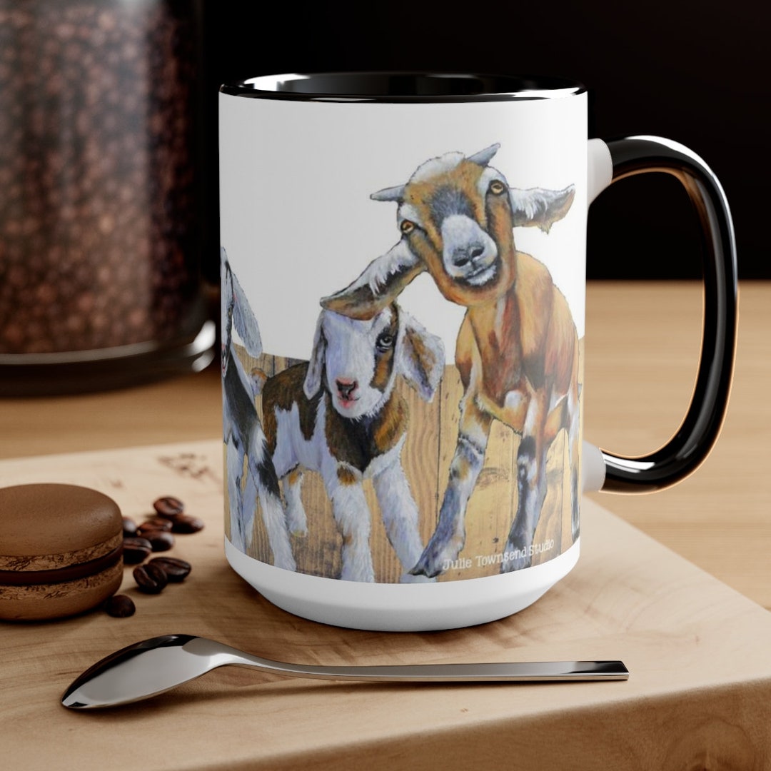 Cutest Baby Goat Coffee Mug - Crazy Goat Lady Gift Ideas - Goat Farmer ...