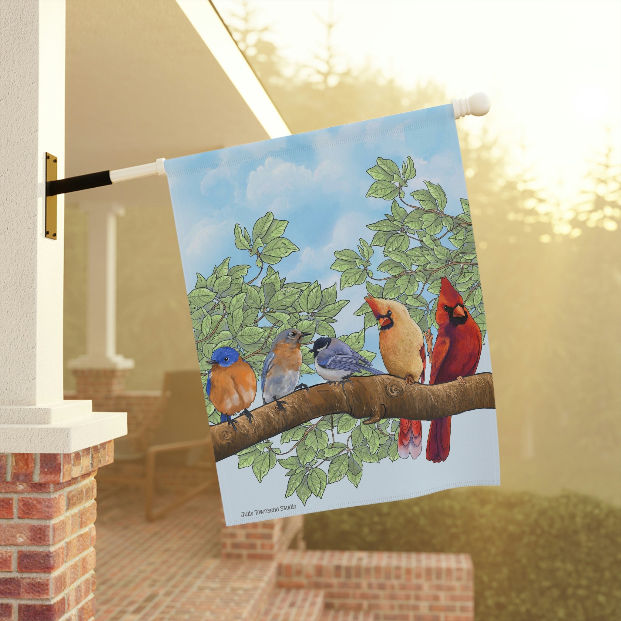 Spring Song Bird House Banner or Garden Flag 2 Sizes to Choose From ...