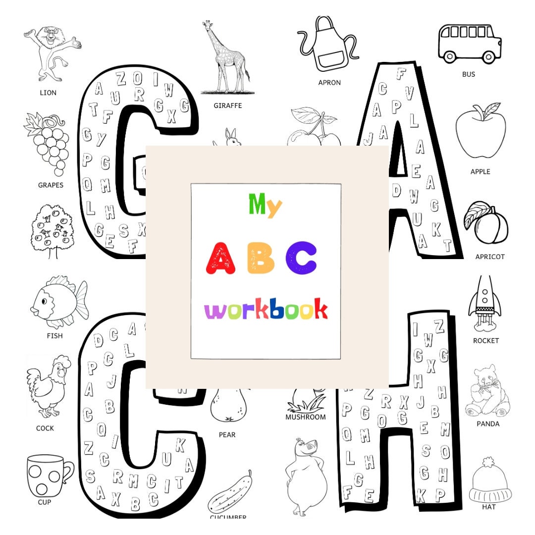Printable Alphabet. ABC Worksheets. Homeschool. - Etsy