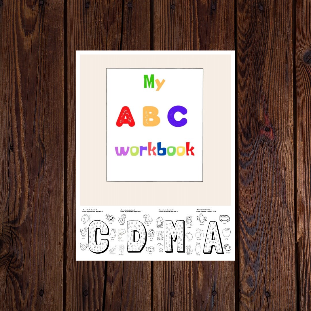 Printable Alphabet. ABC Worksheets. Homeschool. - Etsy