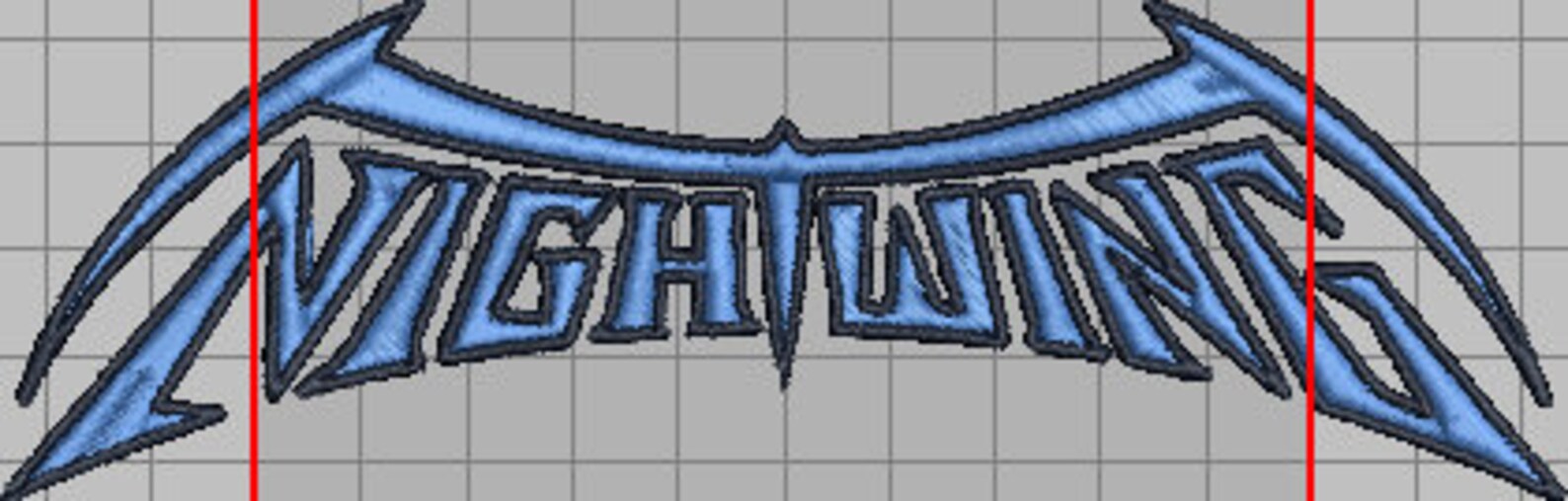 Nightwing Logo - Embroidery Pattern - DIGITAL - Etsy