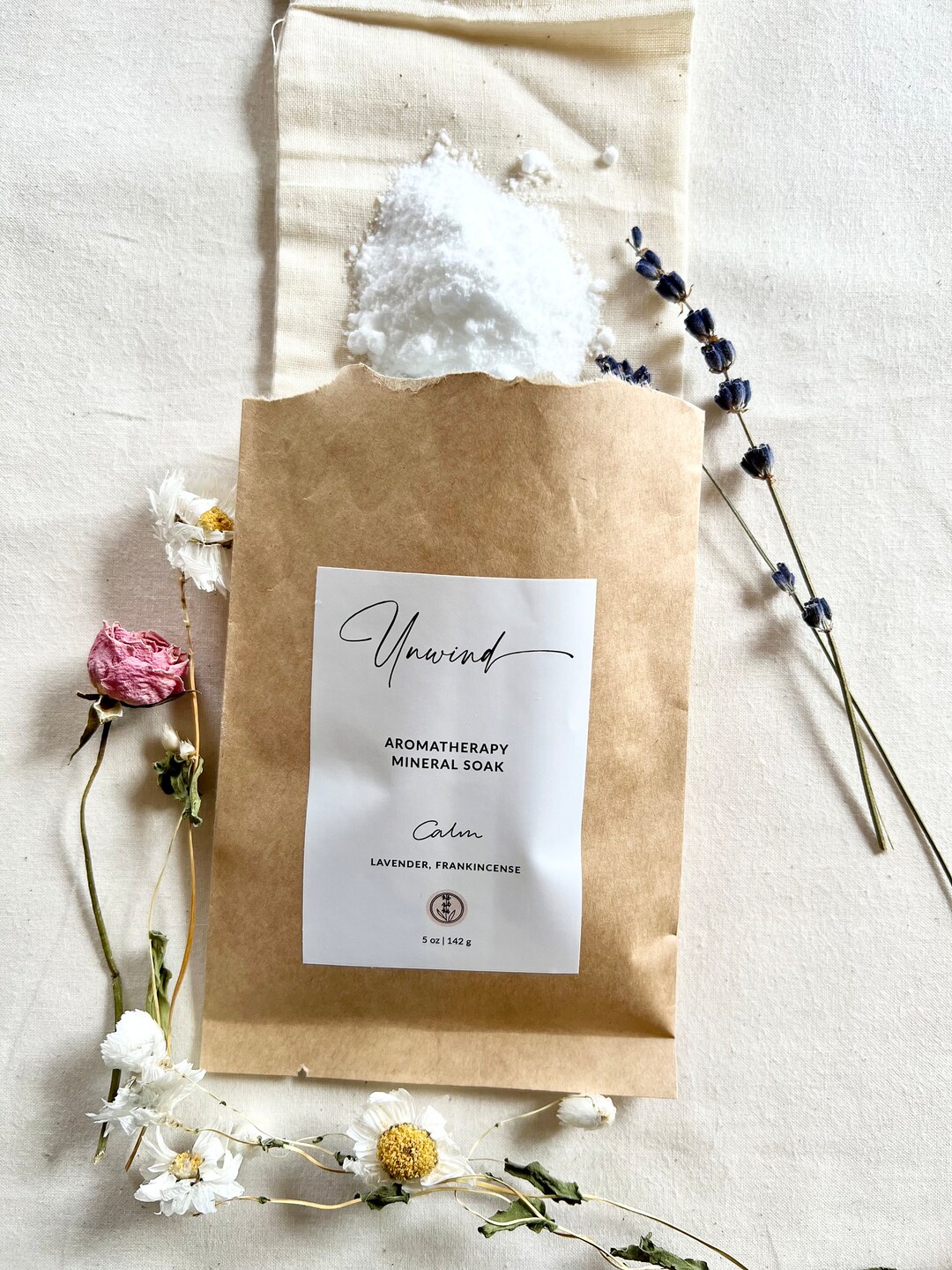 Calm Aromatherapy Mineral Soak Mineral Bath Treatment Calming Bath Soak ...
