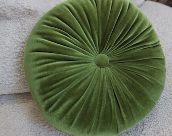 Round Velvet Cushion | Etsy