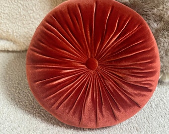 Red Velvet Cushion - Etsy