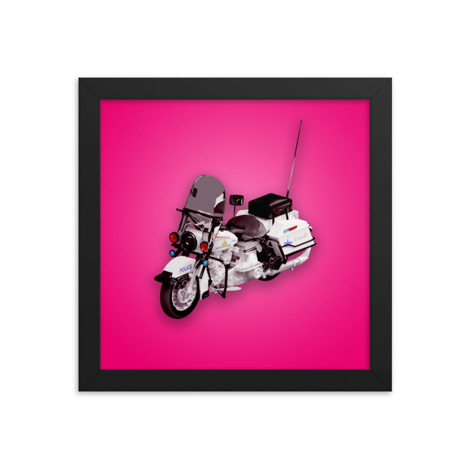 Mountie Motorcycle Children's Room Art - Etsy