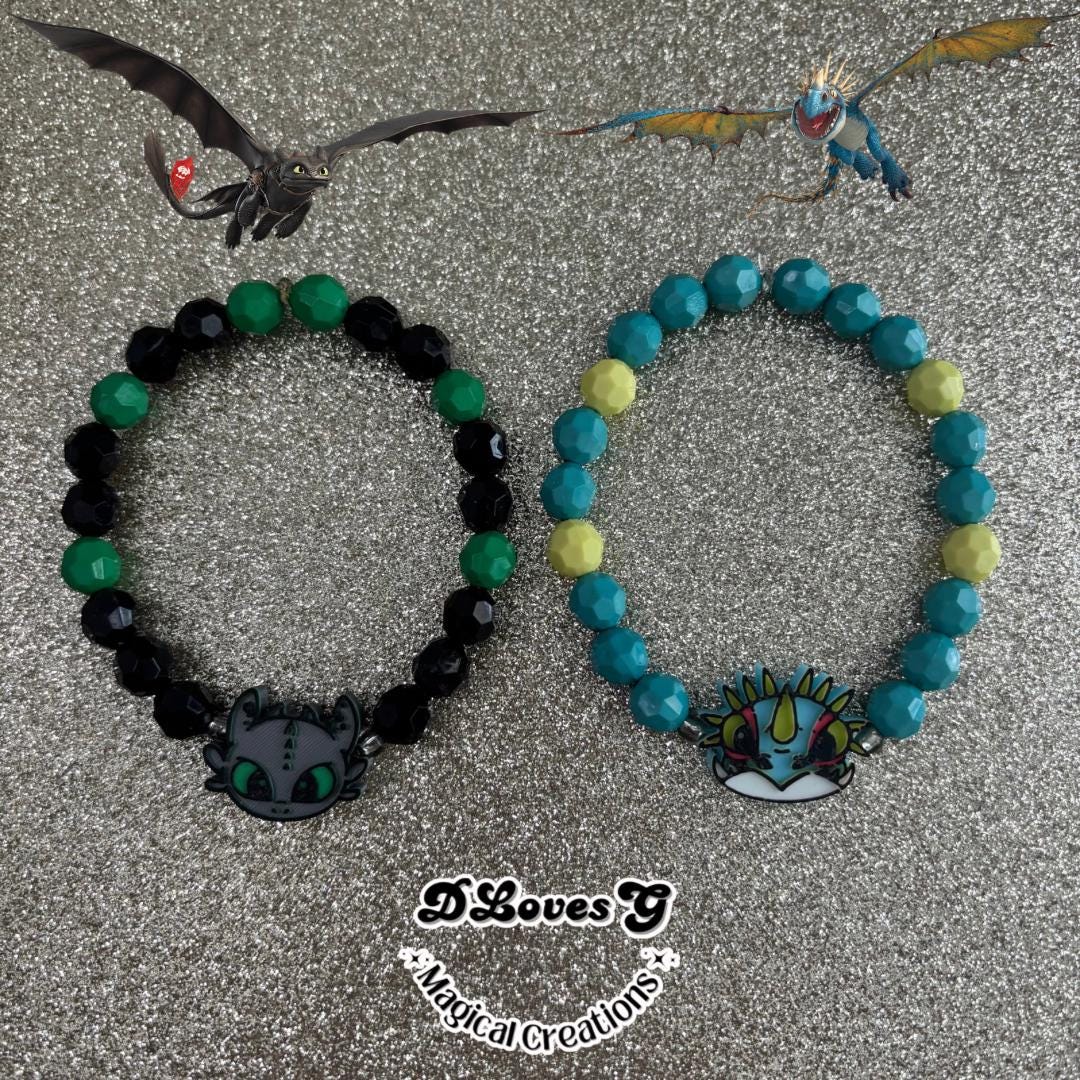 HTTYD, Toothless, Lightfury & Stormfly Bracelets - Etsy