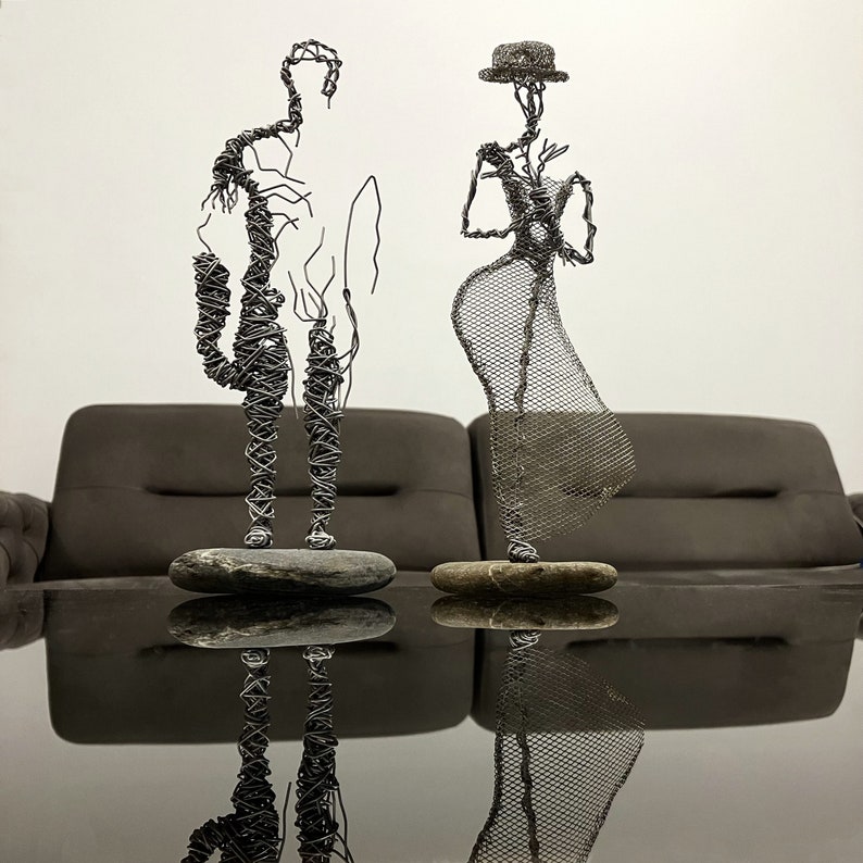 The Man Wire Sculpture, Wire Human Figure, 3d Metal Wire Art Statue ...
